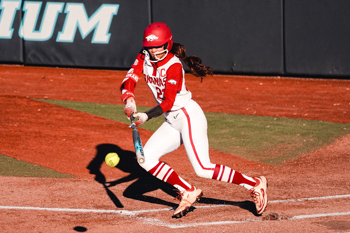 No. 8 Arkansas softball routs Akron in Kickin' Chicken Classic finale ...