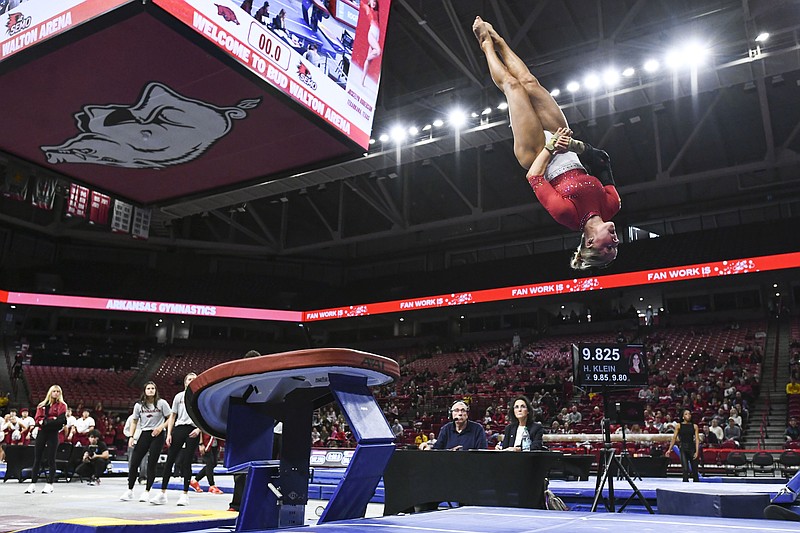 Arkansas gymnastics scores season high, finishes 2nd at Metroplex ...