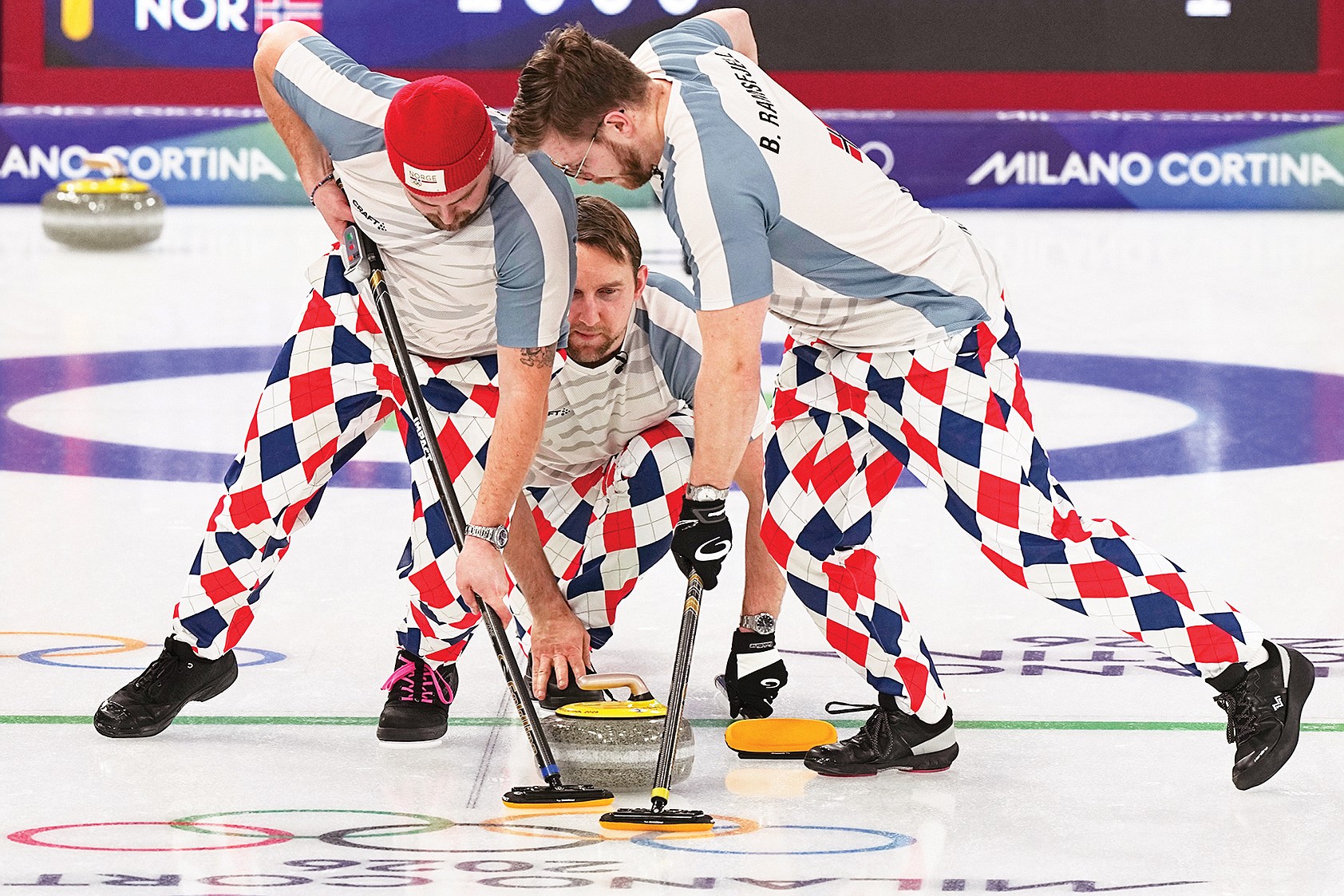 Norway’s curlers wear funky pants at Winter Olympics in “one-time ...