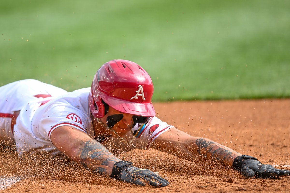 Arkansas baseball pitcher Gabe Gaeckle strong in Game 1 win over ...