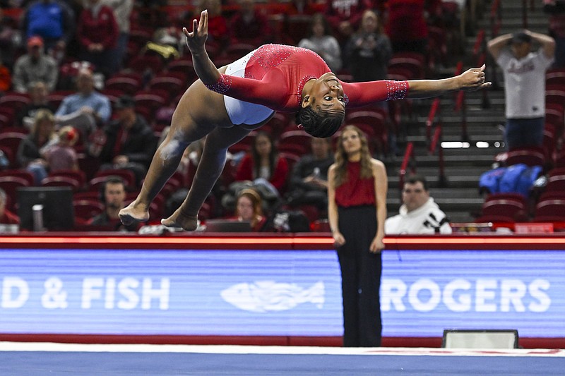 Arkansas gymnast Morgan Price named finalist for prestigious AAI Award ...