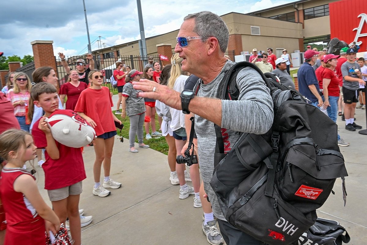On the road again: Arkansas baseball heads to Kansas after brief stop ...