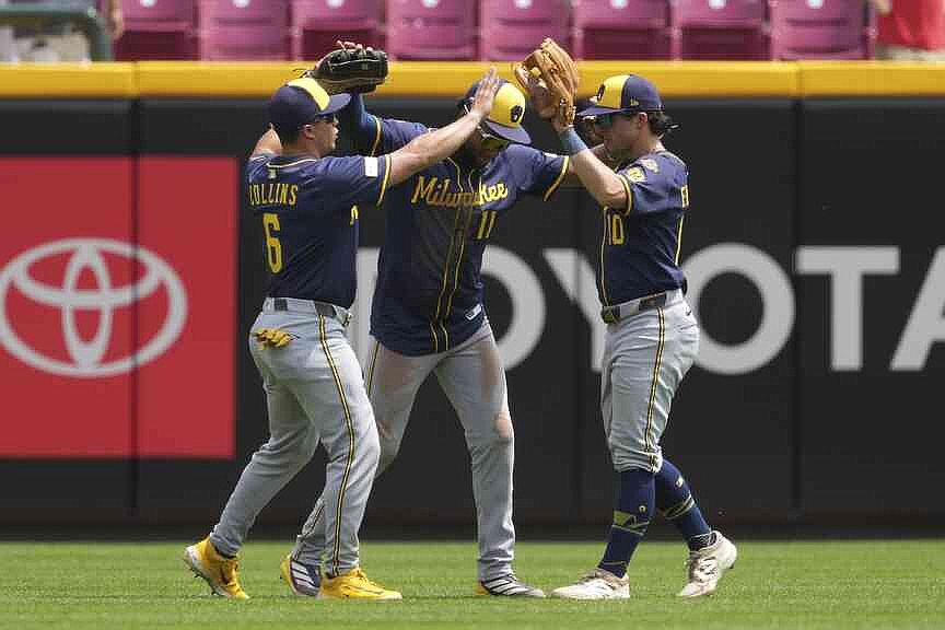 Isaac Collins hits 3-run homer as Milwaukee Brewers beat Cincinnati ...