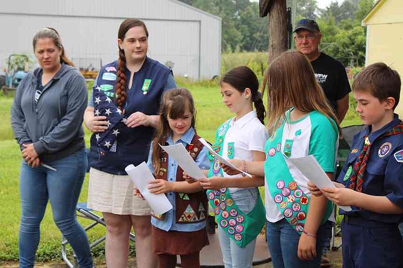 Girl Scouts join VFW for flag retirement, Boy Scouts assist ...