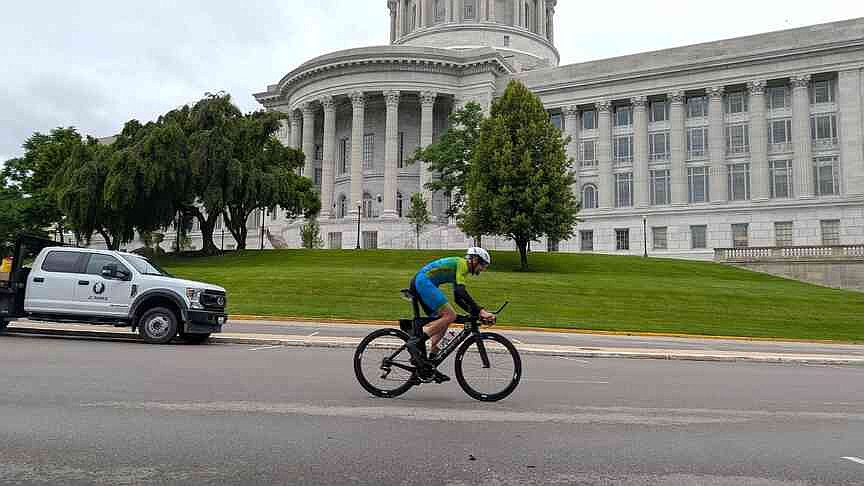 Bicyclists on cross country trek make pit stop in Jefferson City ...