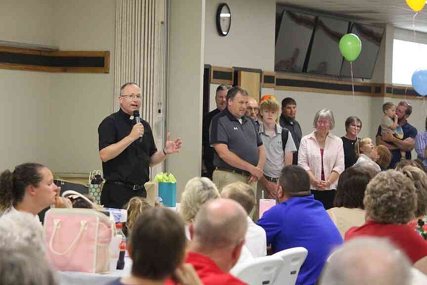 St. Martin Catholic Church sends off priest with farewell party ...