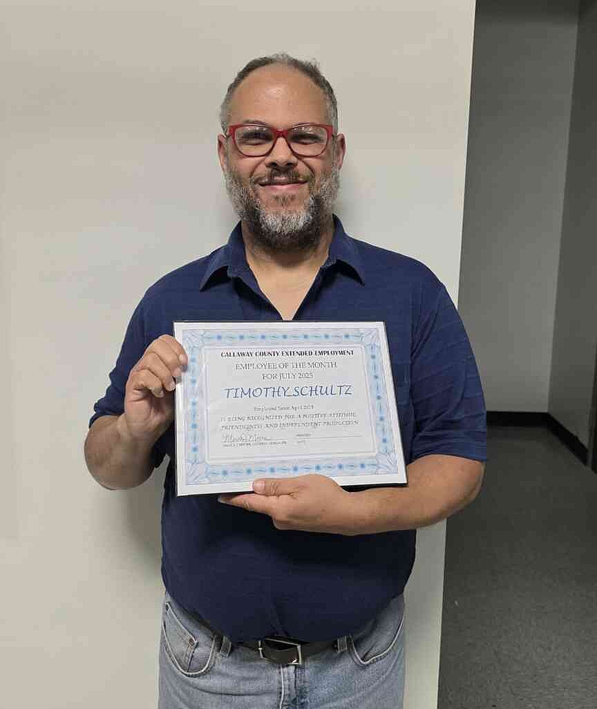 Callaway County Extended Employment Employee of the Month — Tim Schultz ...