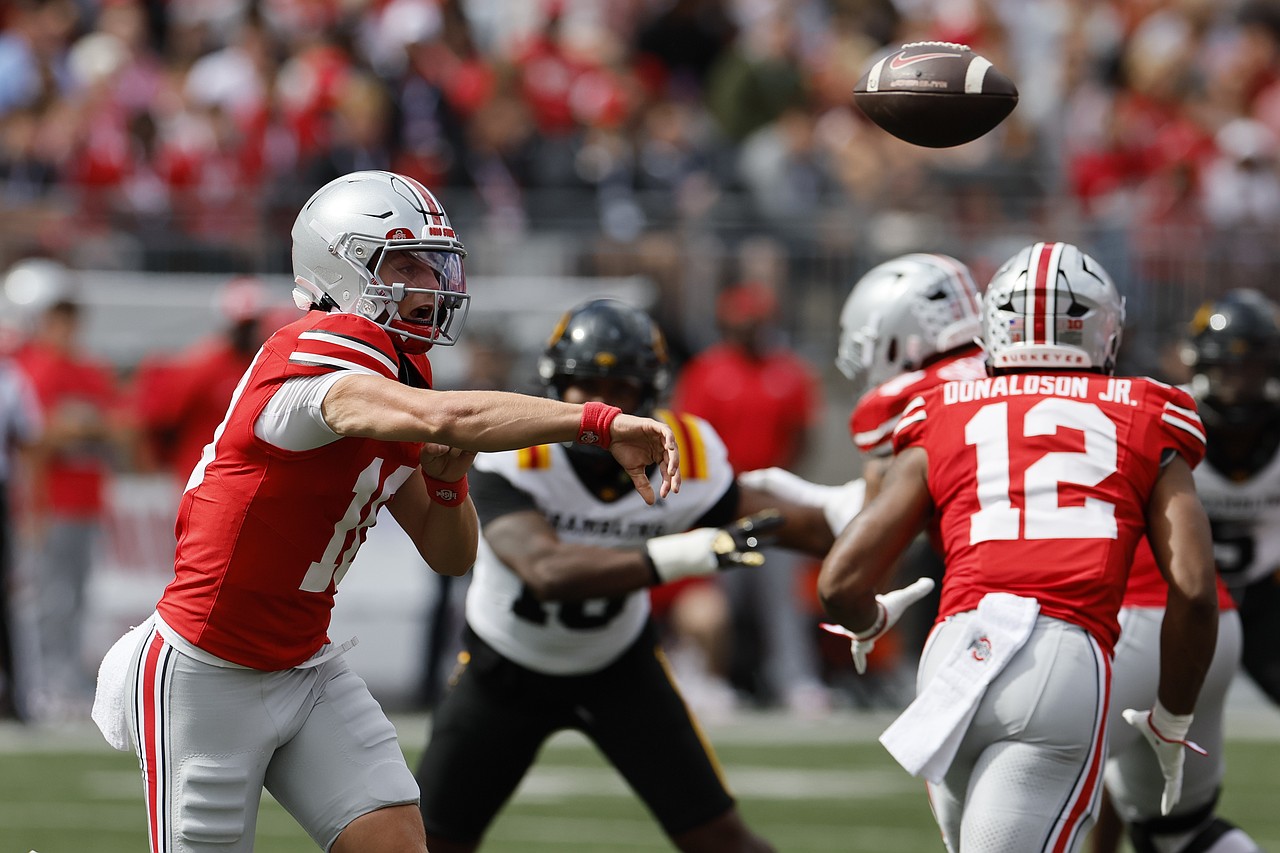 Julian Sayin sets completions mark and No. 1 Ohio State rolls past ...