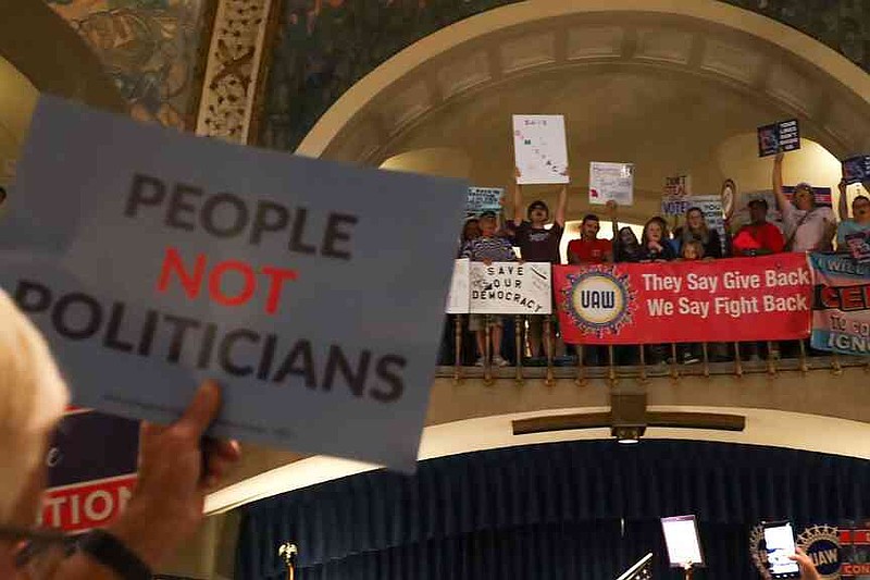 Thousands gather at Capitol to protest special session | Jefferson City ...