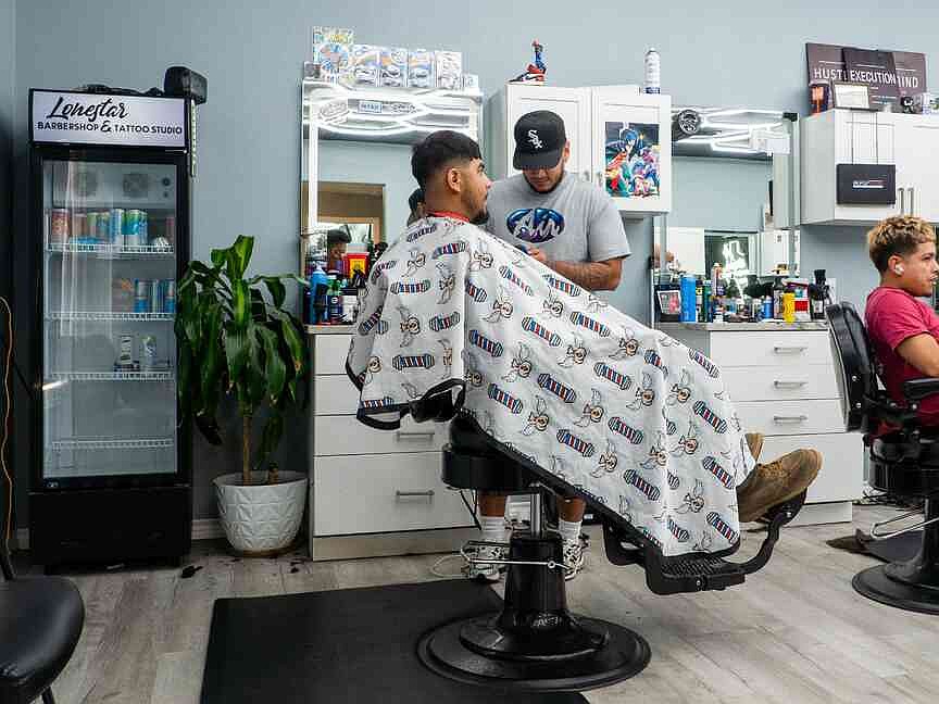 Hispanic-owned barber shop, tattoo studio in Texarkana, Texas, serves ...