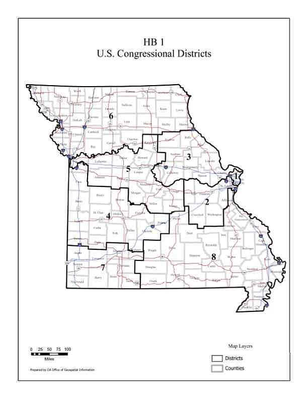 Kehoe approves Missouri’s new congressional map | Fulton Sun