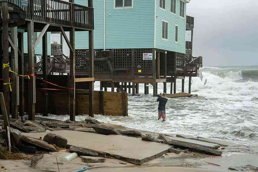 Dozens rescued as remnants of typhoon hits Alaska while nor’easter ...