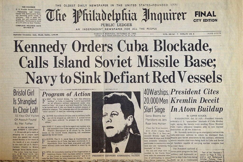 EDITORIAL | The Missiles of October: Cuban crisis began 63 years ago ...