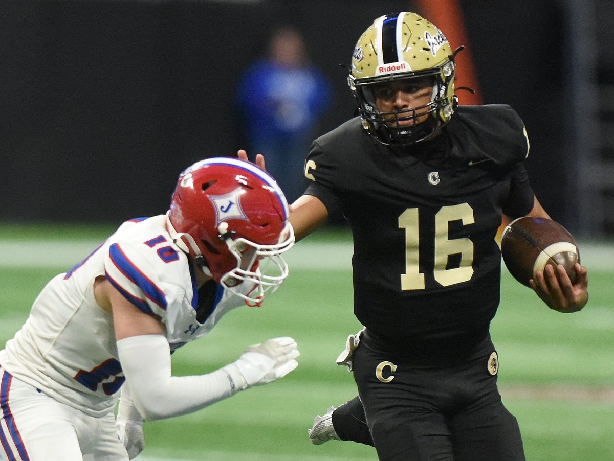 Georgia prep football roundup: Calhoun’s repeat bid ends in second ...