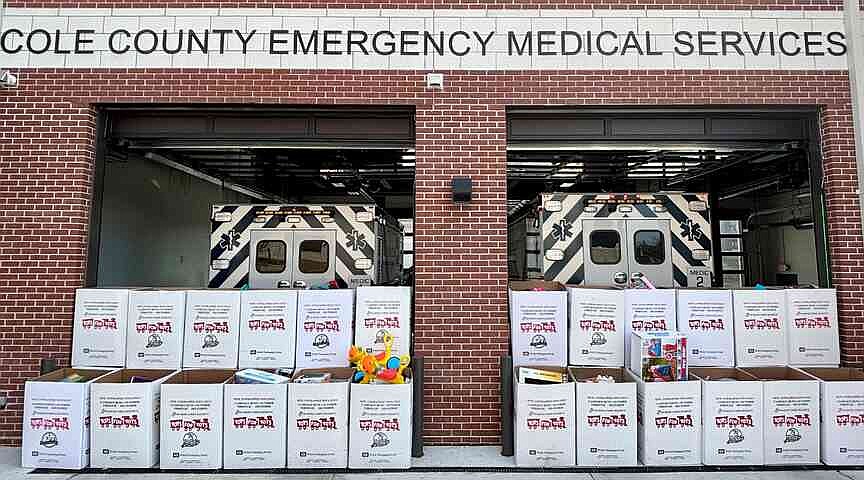 Cole County EMS fills seven ambulances with toys for children in need ...