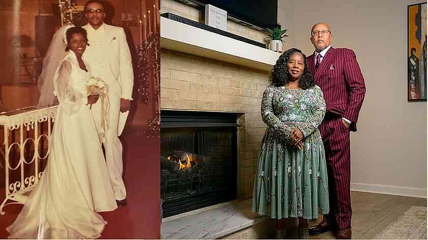 Right Time Right Place: Long distance didn’t dampen area couple’s ...