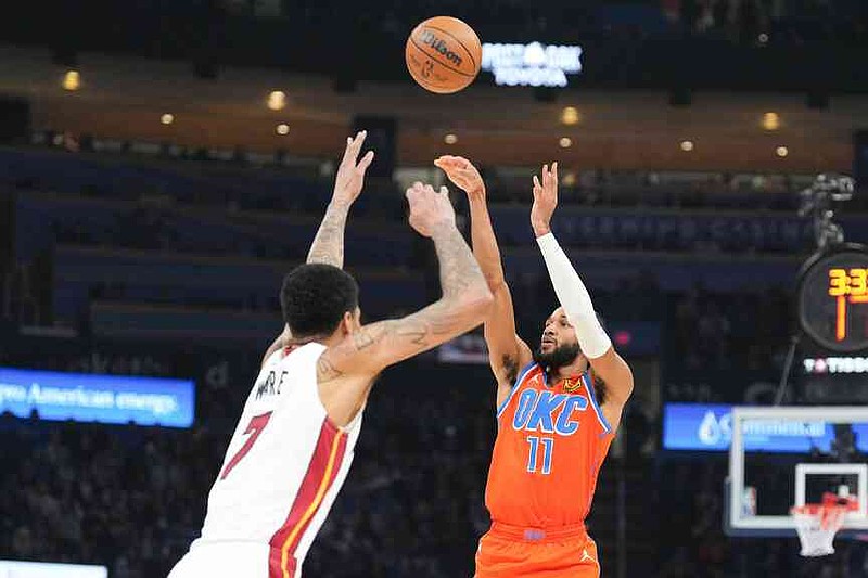 Gilgeous-Alexander scores 29 points as Thunder beat Heat, 124-112 ...