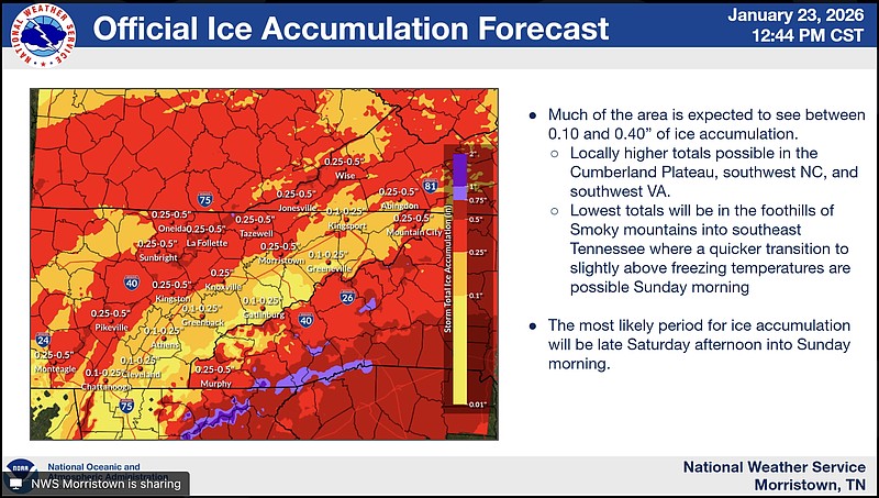 Icing problems, outages predicted overnight Saturday before Sunday warm ...