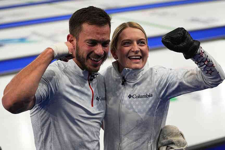 US reaches first Olympic curling mixed doubles final, will face Swedish ...