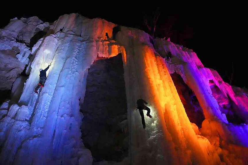 Gigantic ice walls in Minnesota attract climbers from across country ...
