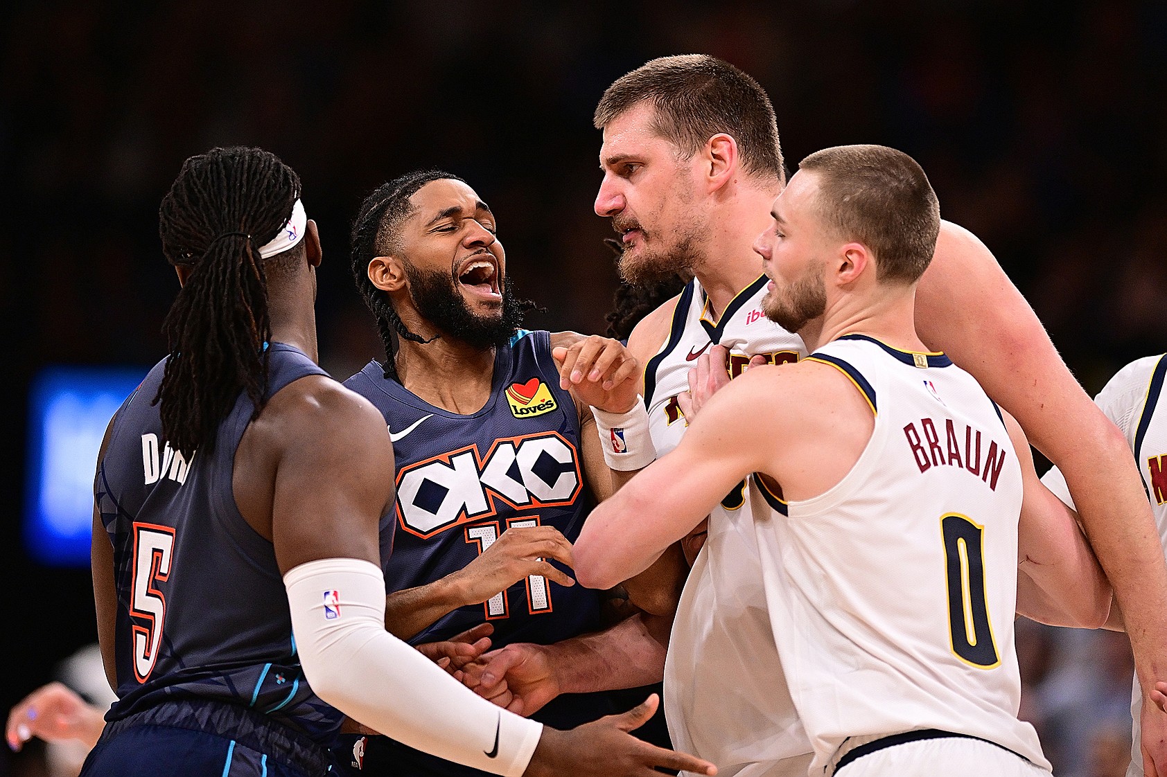 Nikola Jokic reacts to Lu Dort trip after altercation: 'Unnecessary ...