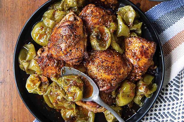 This image released by Voracious shows a recipe for Mex-Italian chicken ...