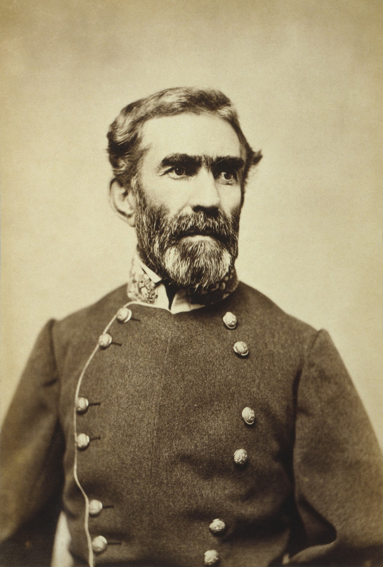 U.S. Library of Congress / Gen. Braxton Bragg in a photograph restored ...