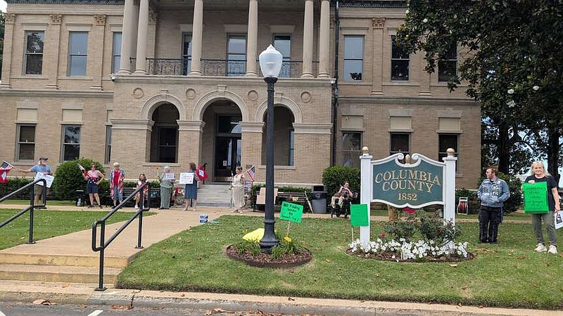 Residents protest for Liberty and Justice for all over the weekend ...