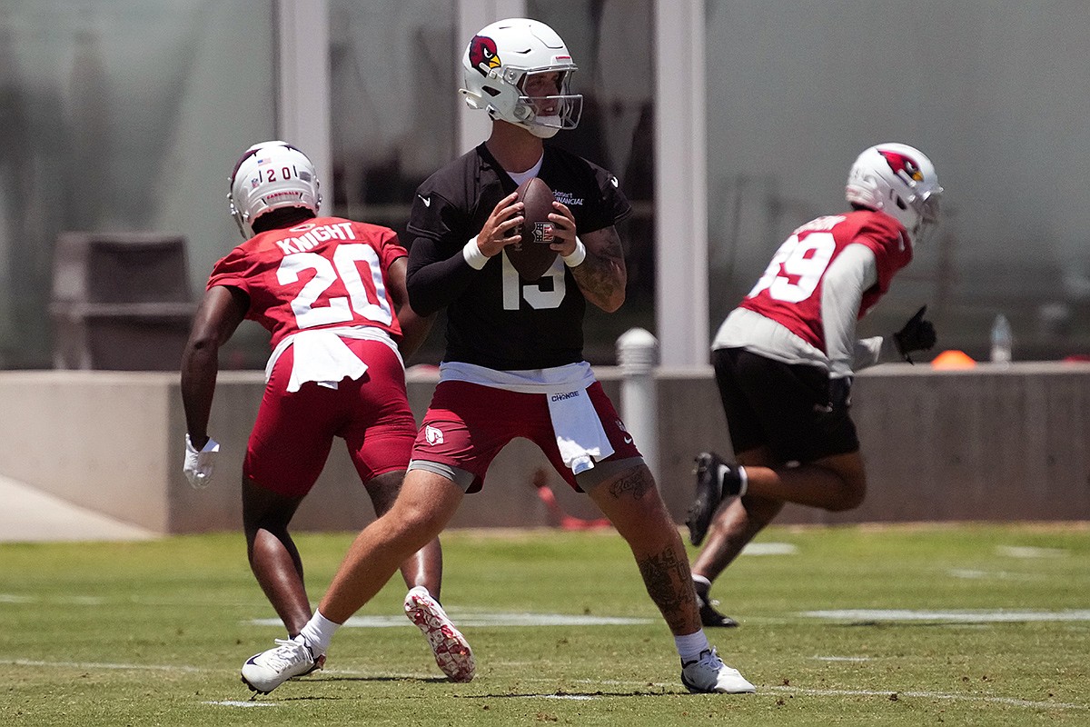 Cardinals rookie QB Carson Beck has no time for a summer break ...