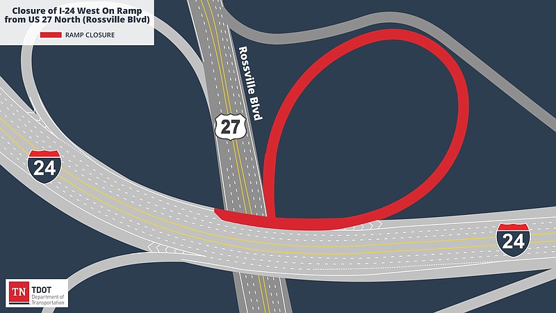 I-24 west on-ramp at Rossville Boulevard closed for several weeks for repairs | Chattanooga ...