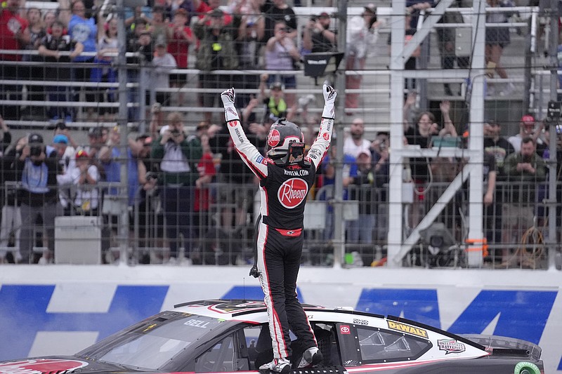 Christopher Bell wins wet Cup Series race at New Hampshire ...