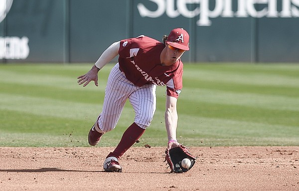 Martin slides into third: Phillies grab Arkansas SS; Opitz undrafted