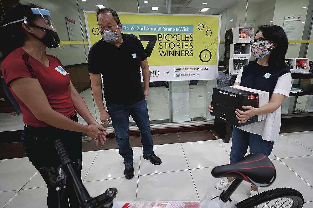 Donated bikes help ease difficulties through pandemic