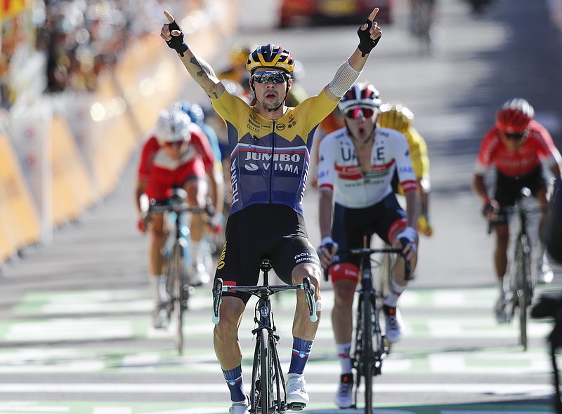 Roglic displays strength on Tour's 1st mountain stage