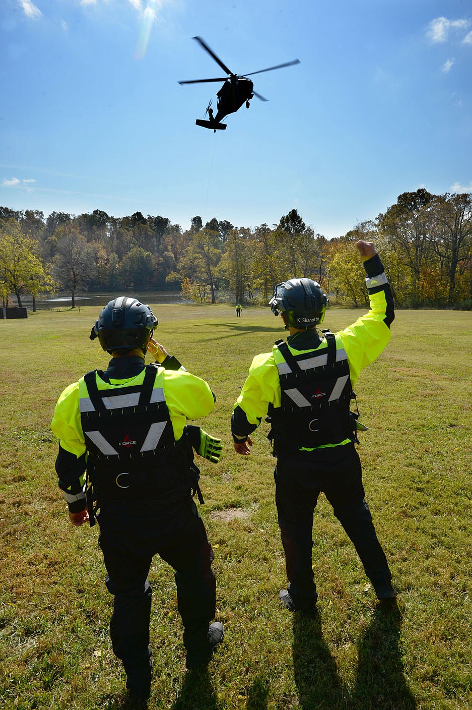 Helicopter rescue team hones skills