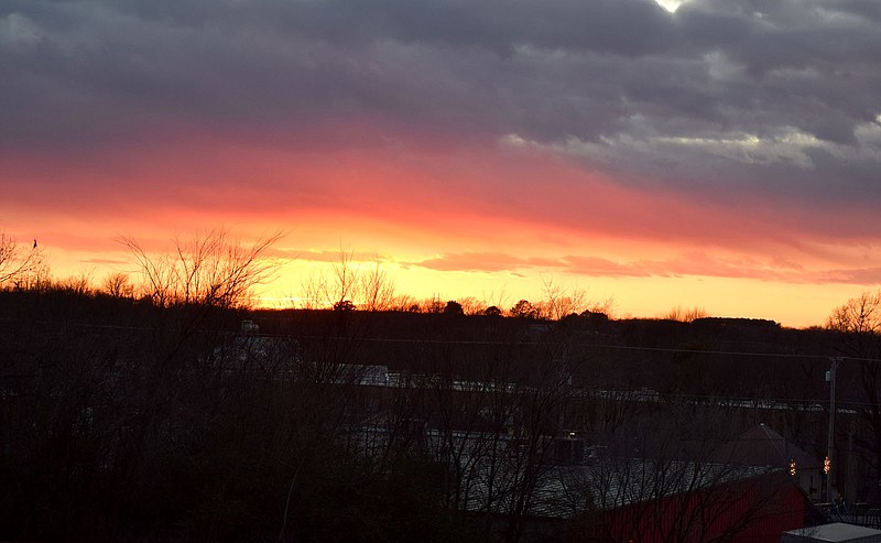 Christmas Eve sunset over Decatur