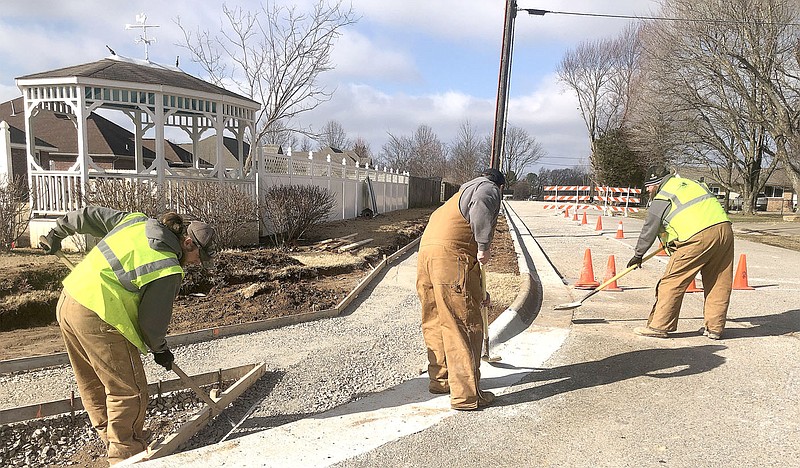 Street work progresses