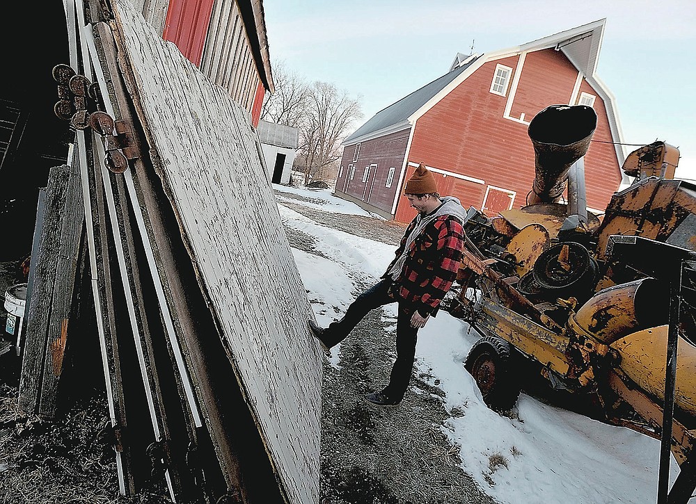 Exterior work completed on Iowa barn moved to new site