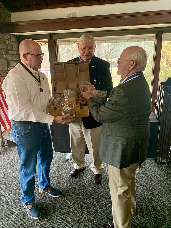 Outgoing Trace president presented with parting gift | Hot Springs ...