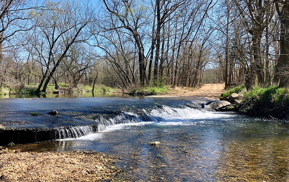 Water flows over Springtown's low-water bridge | Northwest Arkansas ...