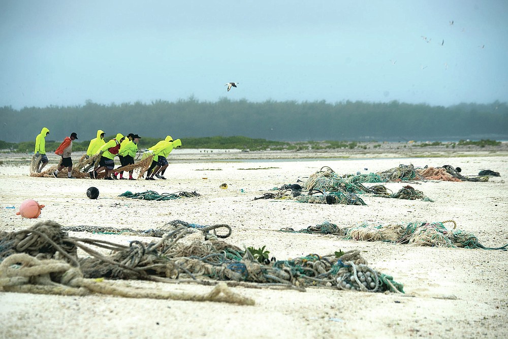 Expedition hauls tons of plastic out of remote Hawaii atolls