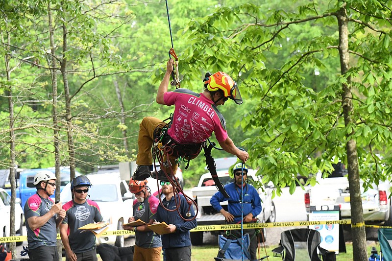 WATCH: Arborists from across U.S. compete, learn at climbing event ...