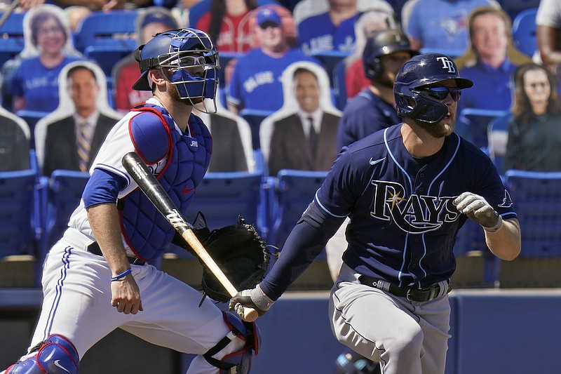 Rays score 7 in 11th to beat Blue Jays 14-8 for 11th in row