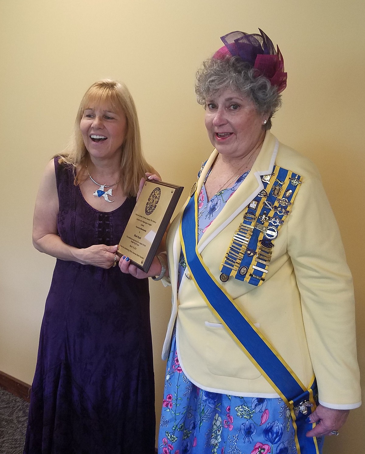 Colonial Dames confers first honorary member status to Braille flag ...