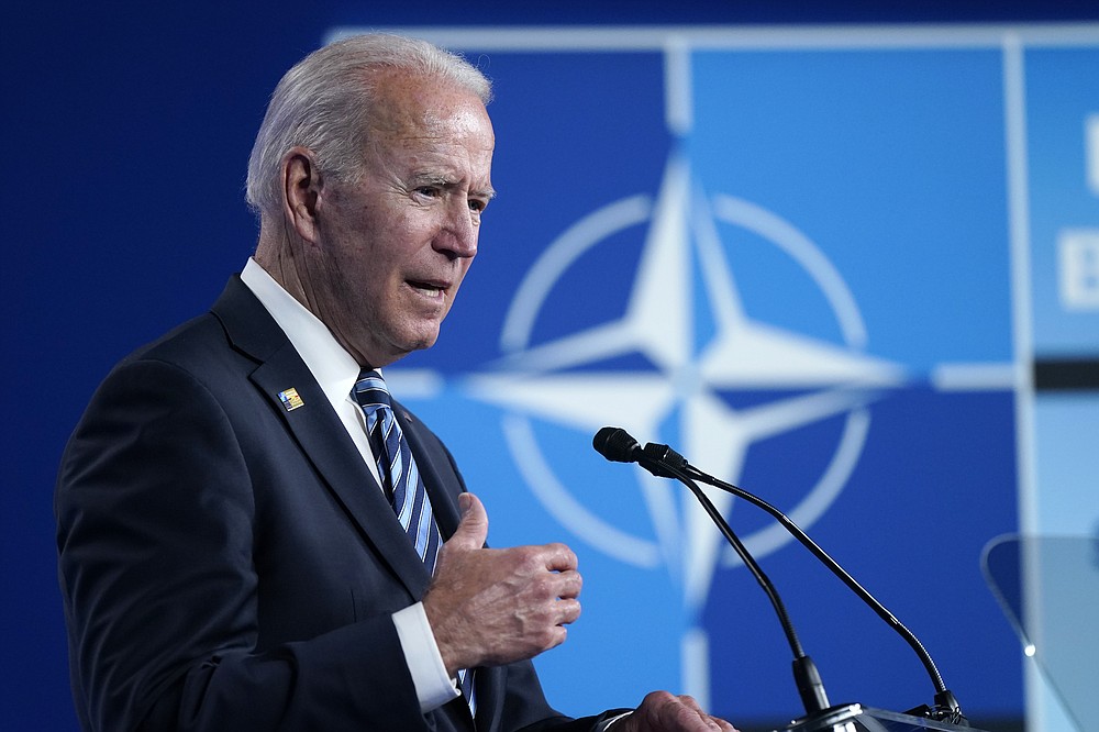 From NATO, Biden serves Putin notice