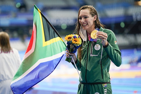 South African sets world swim record | The Arkansas Democrat-Gazette ...