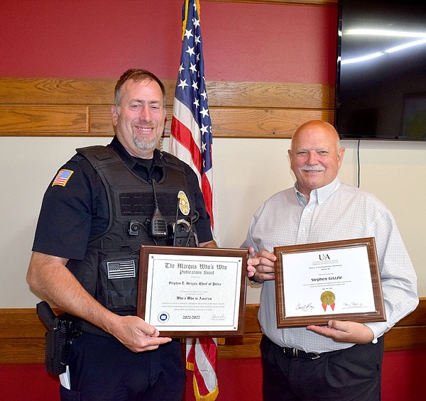 Decatur police chief display awards during city council meeting ...