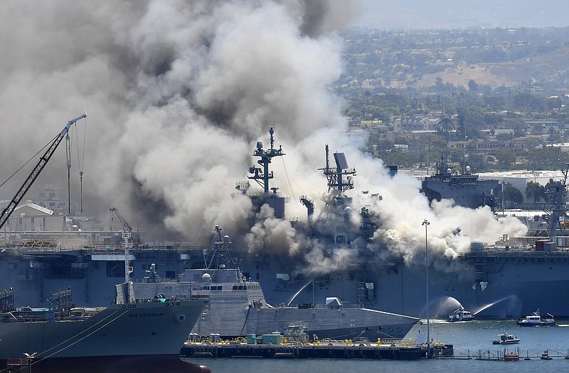 Navy details failures in ship fire