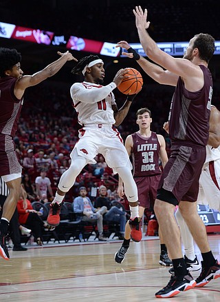 Not a cakewalk: Razorbacks finally put away Trojans | Northwest ...
