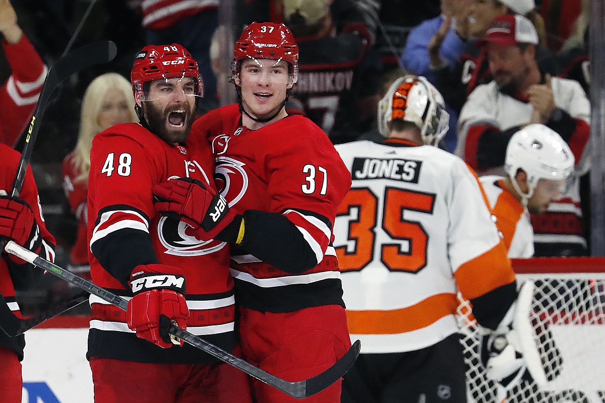 Martinook breaks late tie, Hurricanes beat Flyers 3-1 | Hot Springs ...